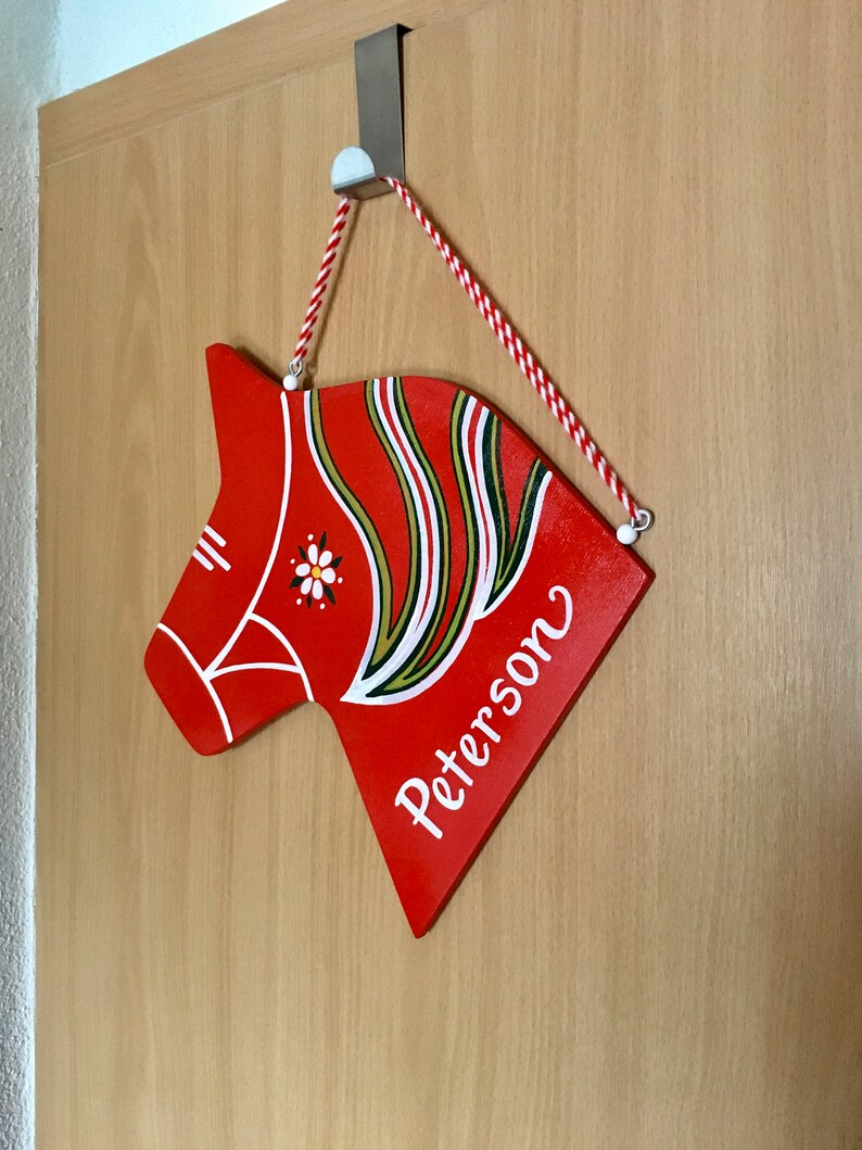 Swedish Welcome Sign Dala Horse Sign Swedish Gifts Family - Etsy