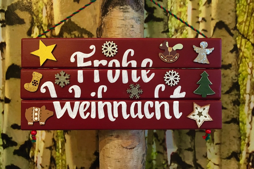 German Christmas, German Sign, German Gifts, German Decor, Christmas ...