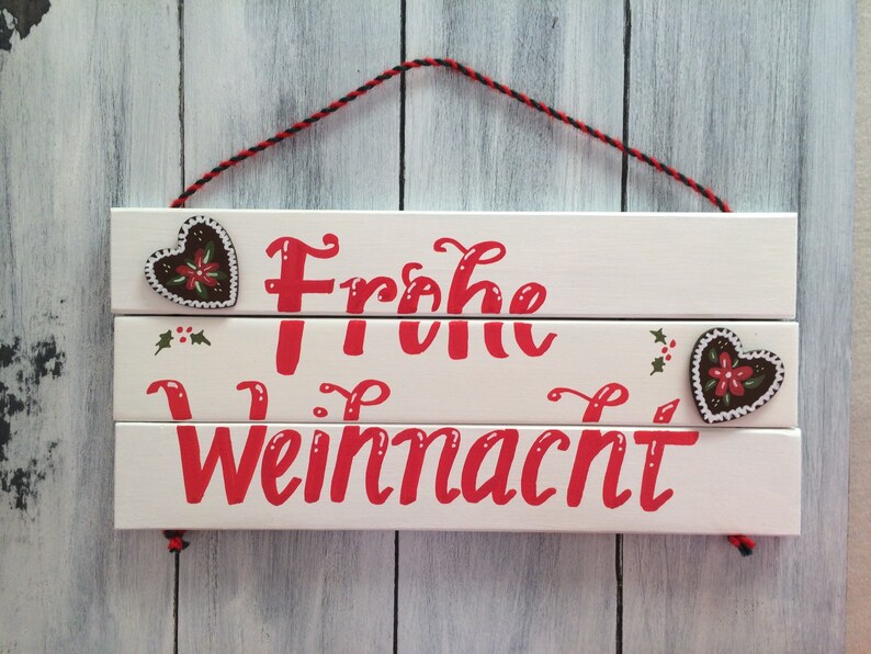 German Christmas, German Sign, German Gifts, German Decor, Christmas ...