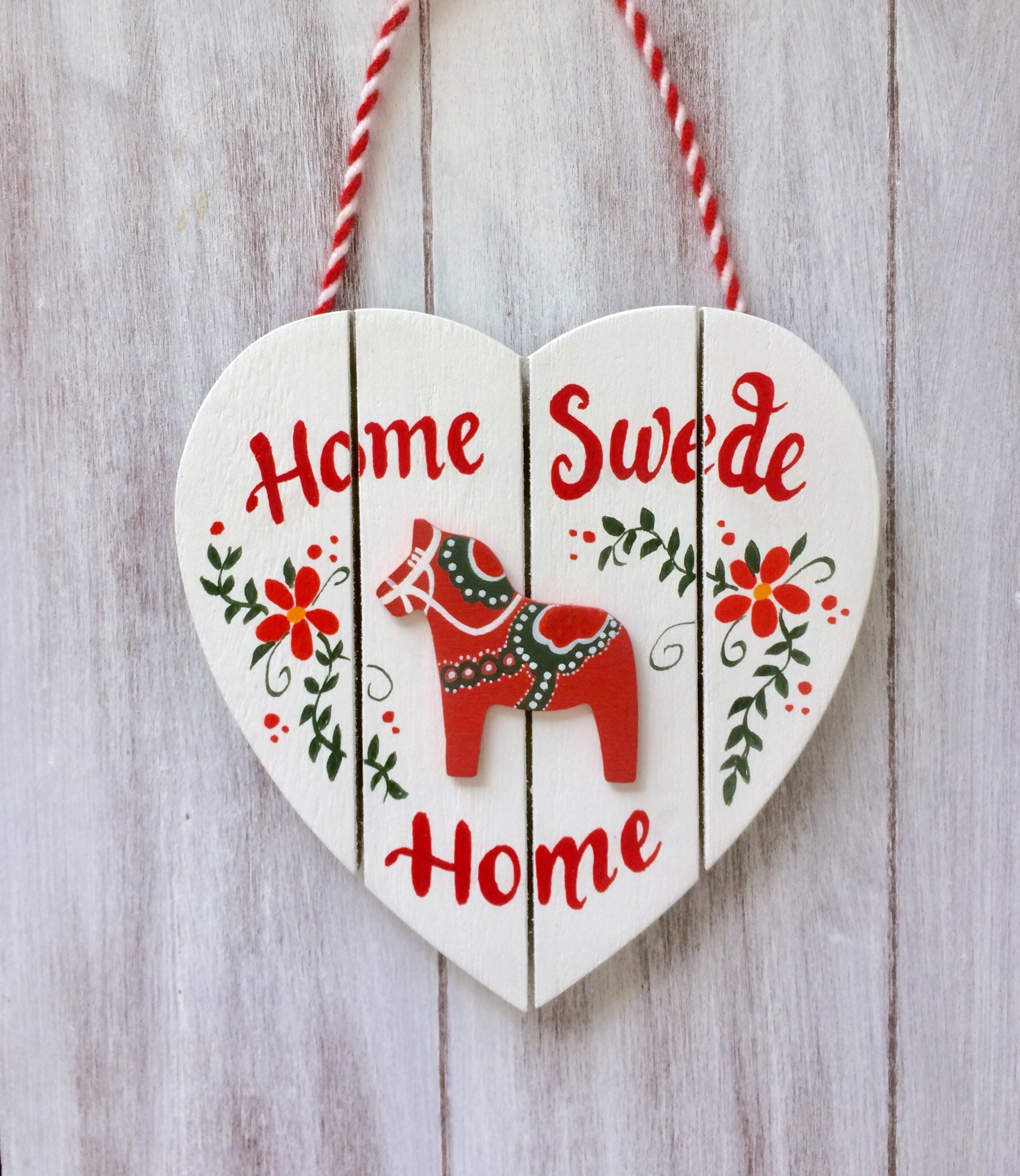 Swedish Welcome Sign, Swedish Gifts, Scandinavian Decor, Swedish Dala ...