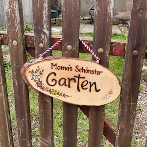 Personalized Garden Sign, Schrebergarten Schild, Gift for Gardener ...