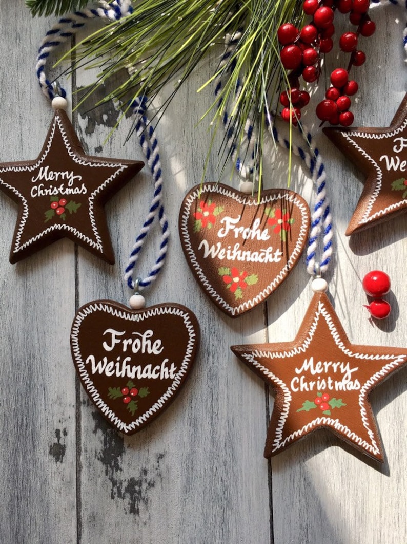 German Christmas Ornaments GINGERBREAD German Ornaments - Etsy