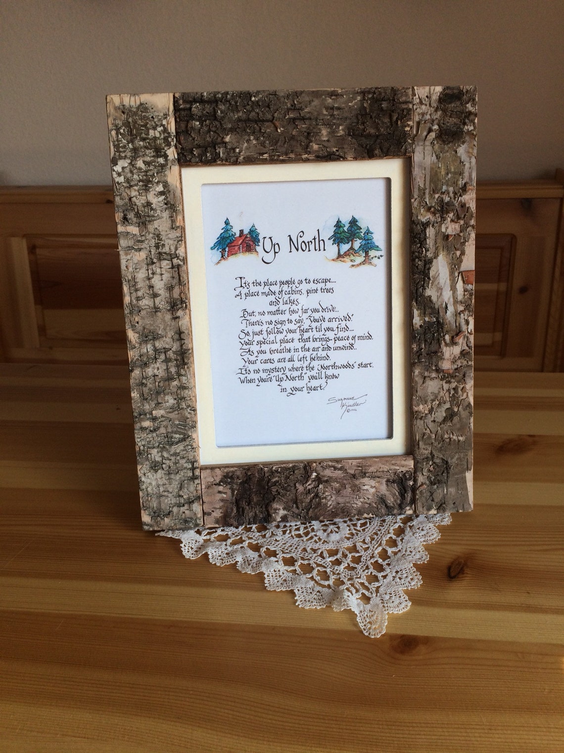 Up North Poem Lodge Decor Camper Decor Rustic Home Decor | Etsy