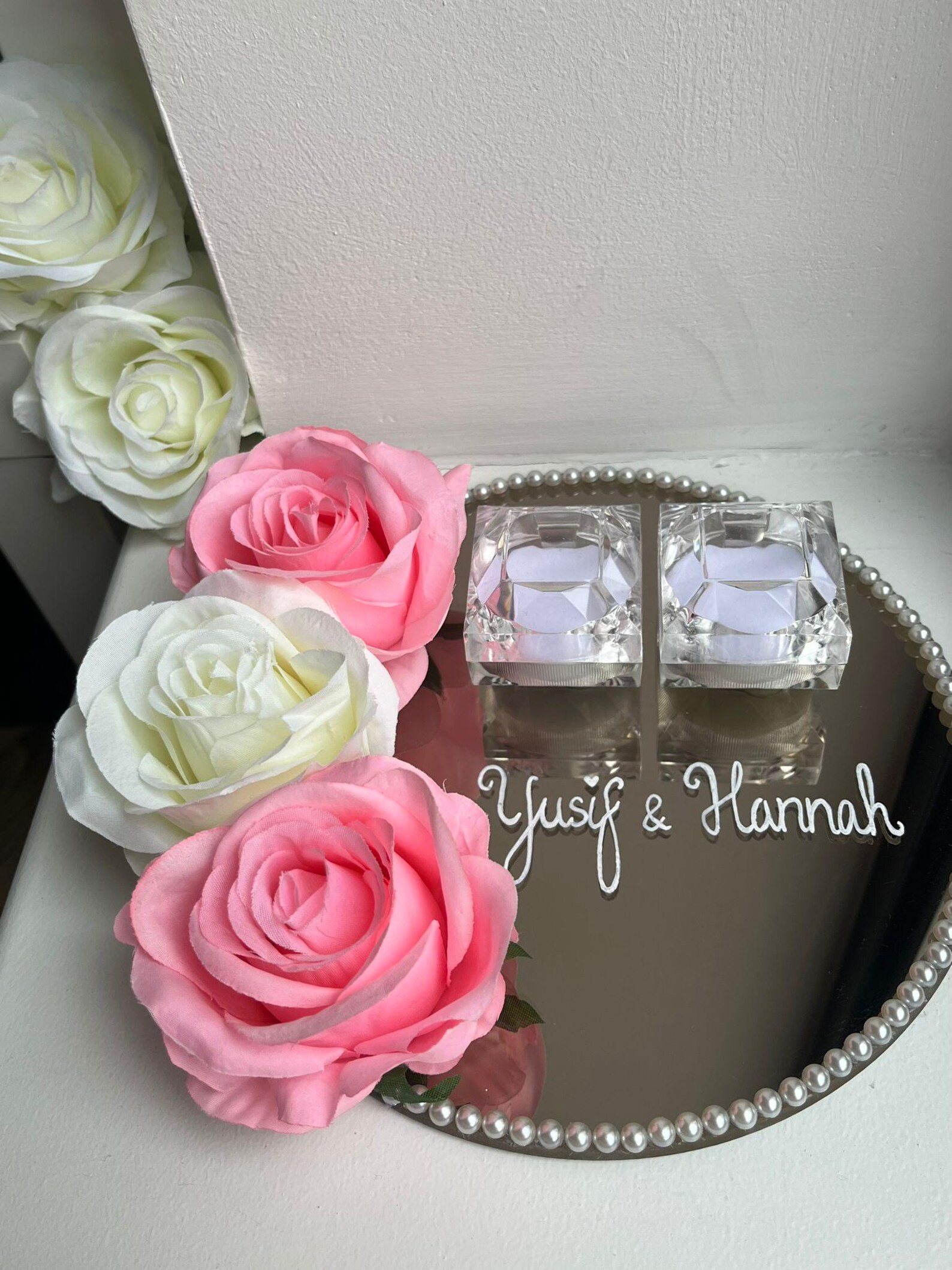 Wedding Ring Tray | Engagement Ring Plate Made by Mdesignscreations to ...