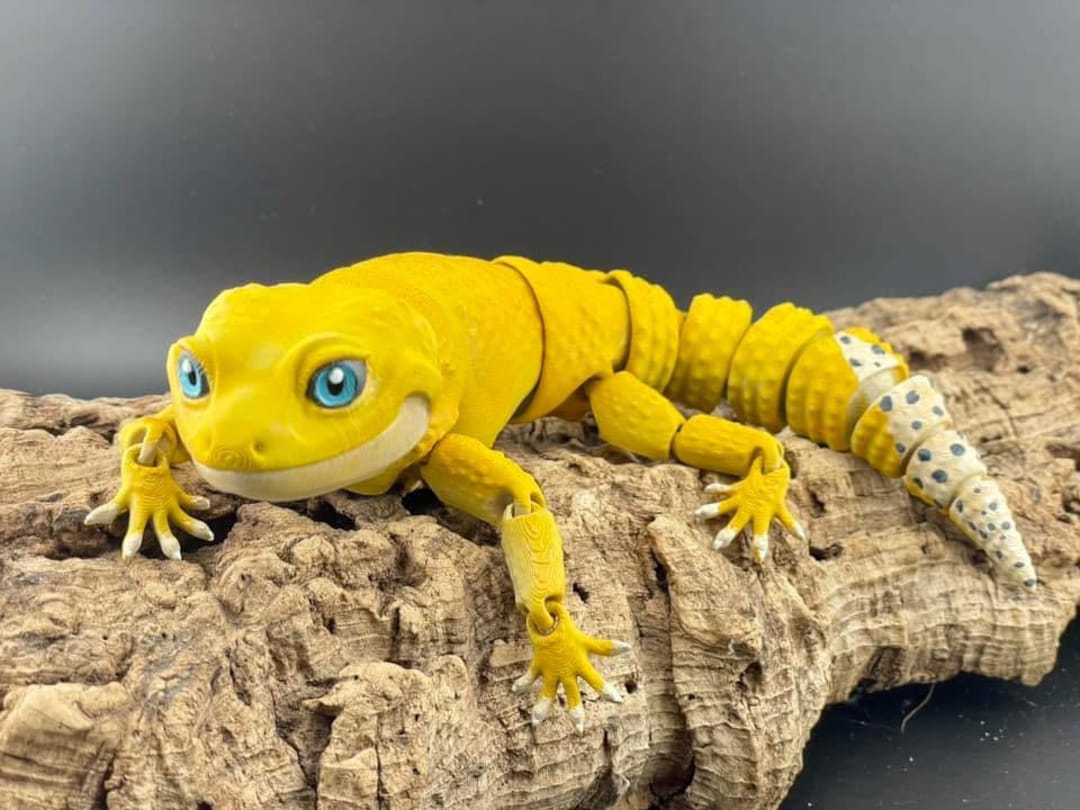 3d Printer Articulated Model of a Leopard Gecko - Etsy
