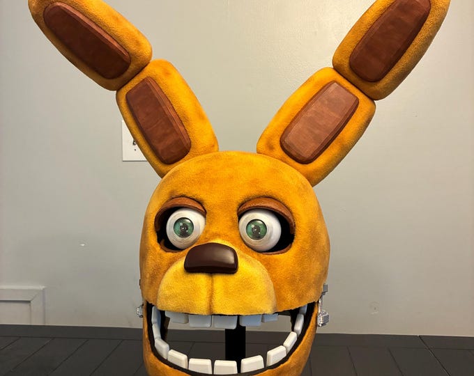 Game Spring Bonnie Cosplay Head With Stand - Etsy