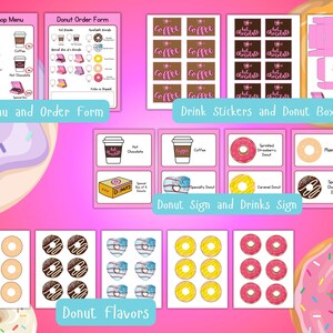 Pretend Play | Imaginative Play | Instant Download | Donut Shop ...