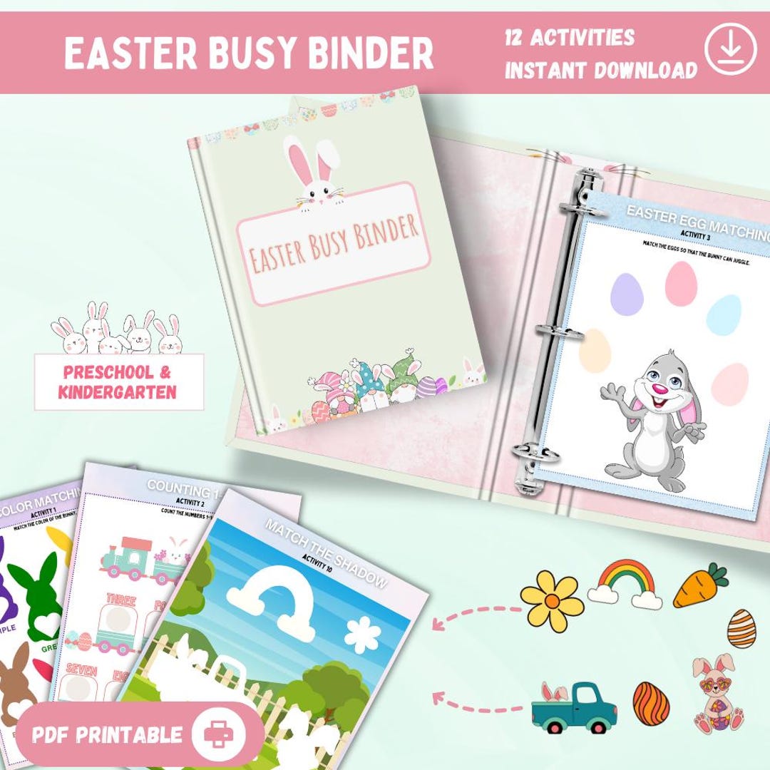 Easter Activity Bundle, Printable Easter Educational Activities for ...