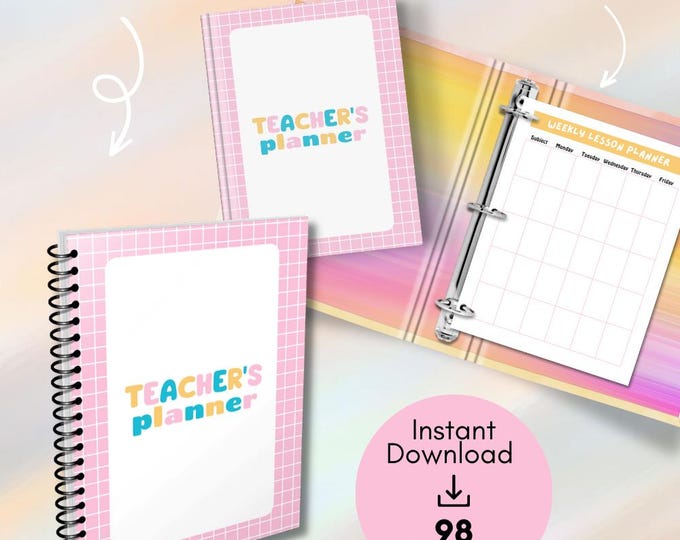 Teacher Planner, Printable Lesson Planner, Teacher Planners, School ...