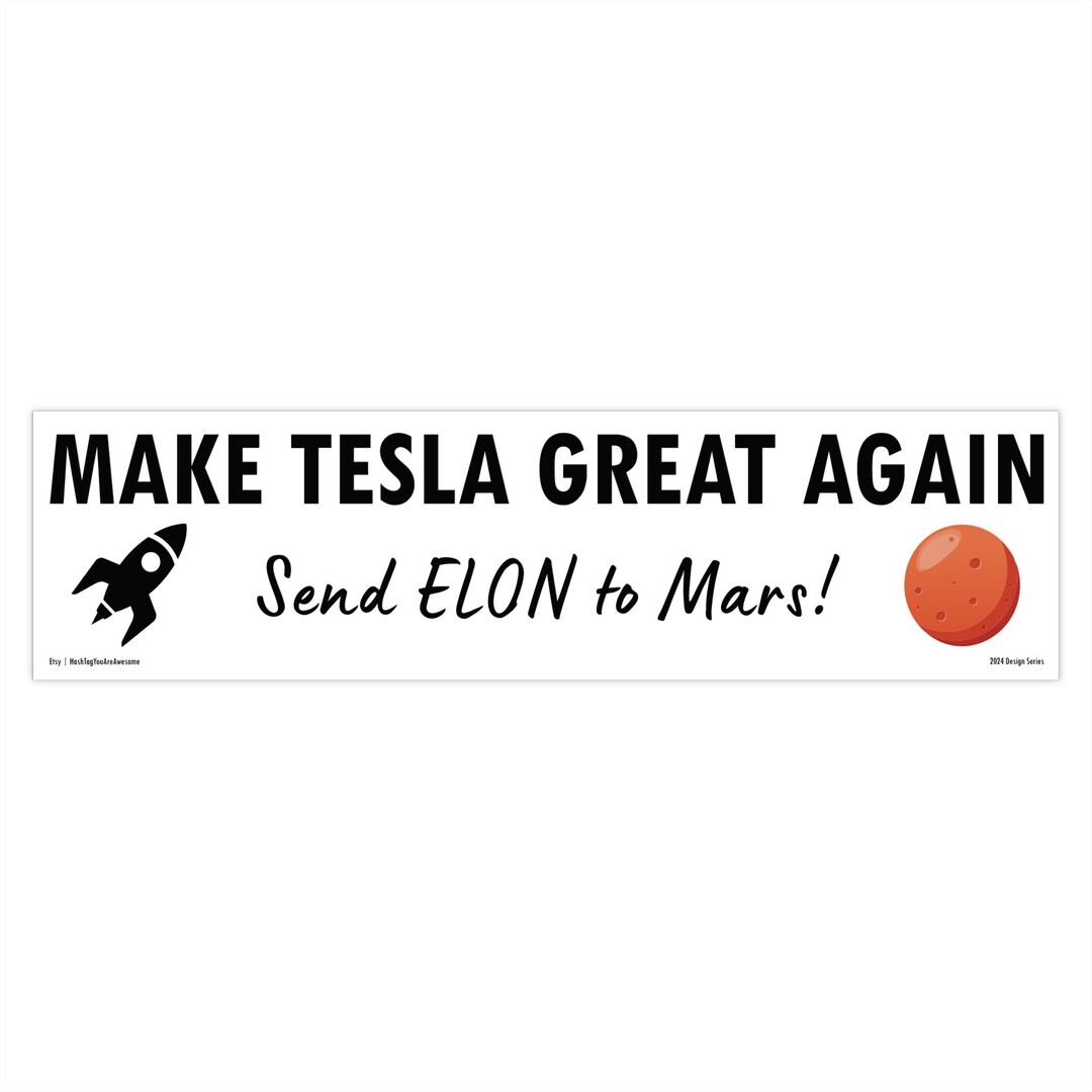 Make Tesla Great Again CAR MAGNETS Tesla Tesla Enthusiast Gift for ...