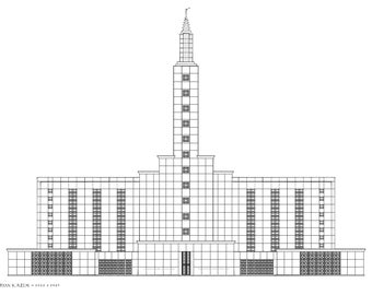 Provo City Center LDS Temple Hand Drawn Line Art - Etsy