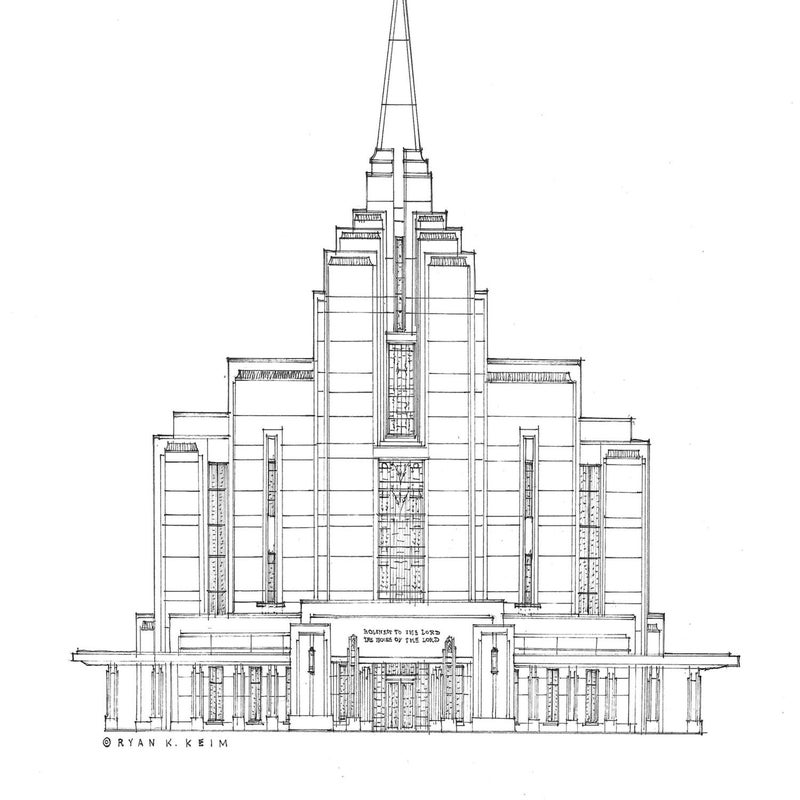 Rexburg Lds Temple Print - Etsy