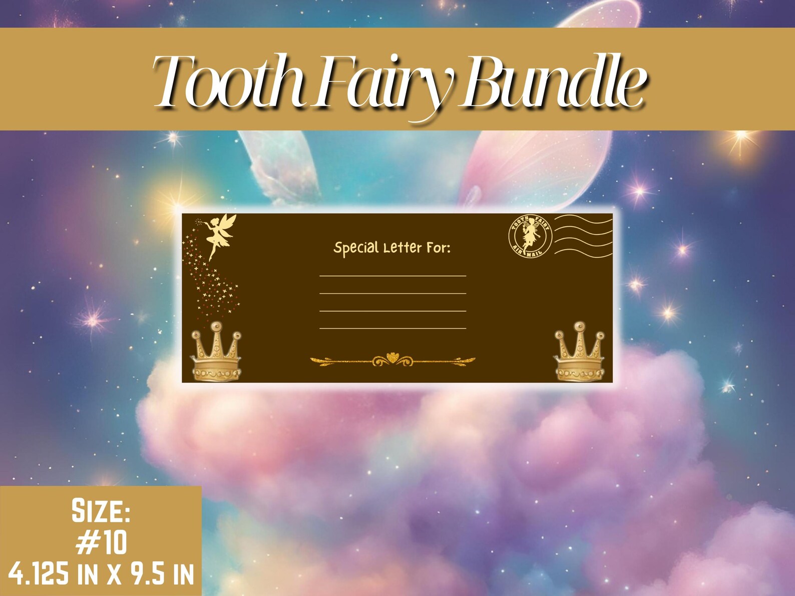 Printable Tooth Fairy Letter and Envelope Bundle (digital File) - Etsy