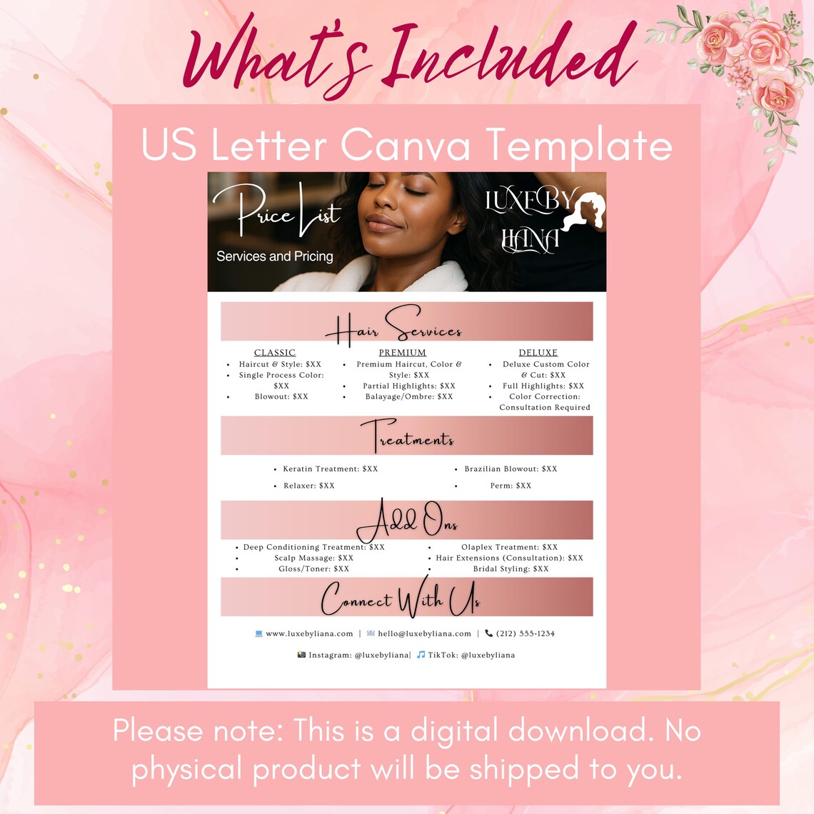 Professional Price List Template for Small Business Owners: Fully ...
