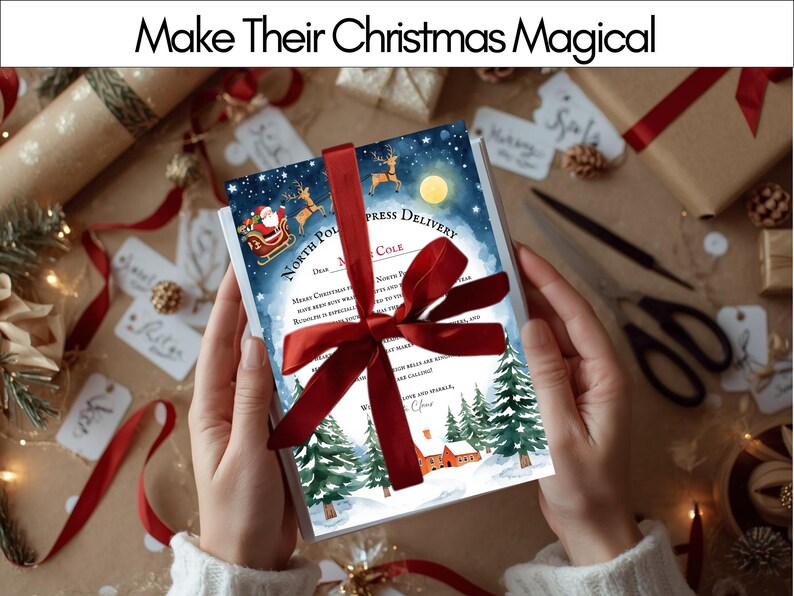 Editable Santa Letter Set: Nice List Certificate (digital Download) - Etsy