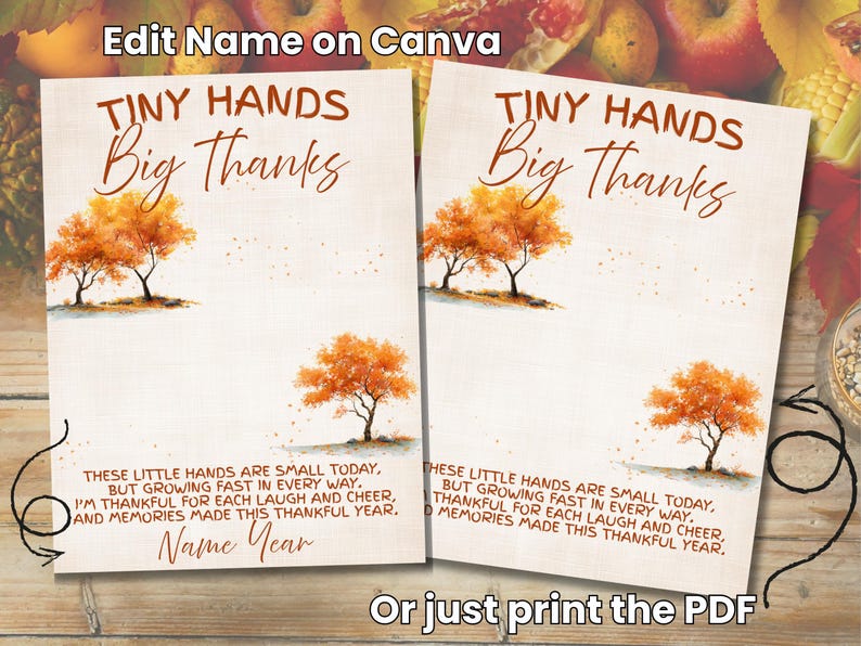 Thanksgiving Handprint Poem Keepsake Printable Turkey Craft, Fall Kids ...