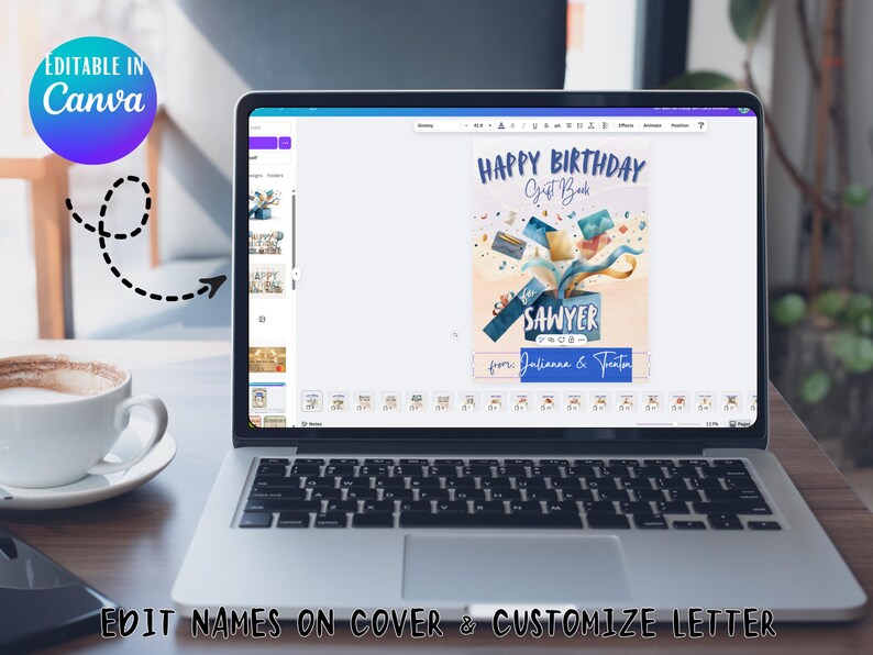 Birthday Gift Card Holder for Men, Printable Bday Cash Book, Boyfriend ...