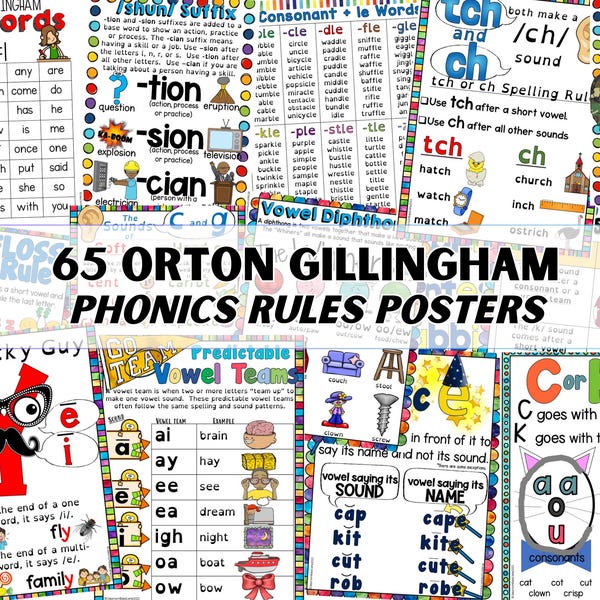 Phonics Poster - Etsy