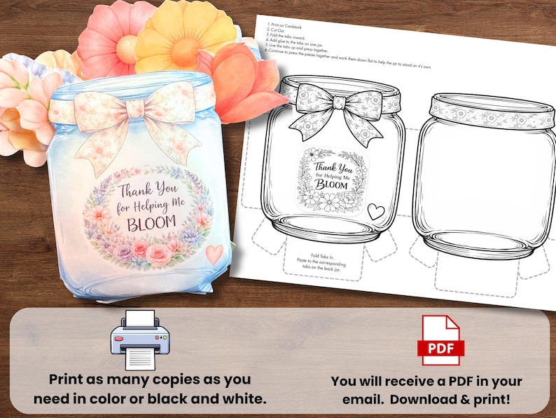 Mother’s Day Craft, Teacher Appreciation Gift, DIY Flower Bouquet ...