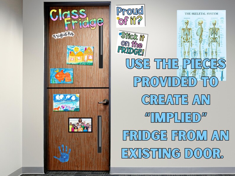 Classroom Fridge Bulletin Board Kit: Student Work Display, Community ...