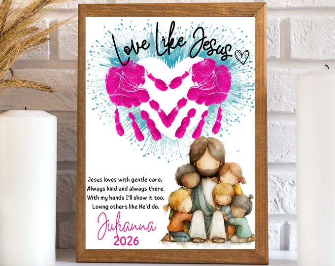 Love Like Jesus Activity Wheel: Christian Kids Craft (PDF & JPG) - Etsy