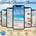 Family Reunion Itinerary Template, Beach Trip Planner, Editable Canva ...