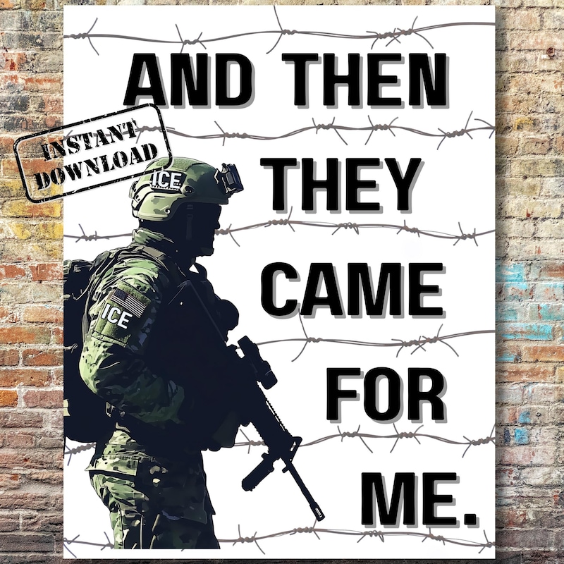Anti Ice Protest Poster - Etsy