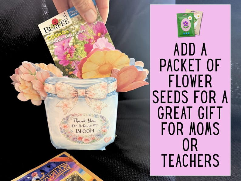Mother’s Day Craft, Teacher Appreciation Gift, DIY Flower Bouquet ...