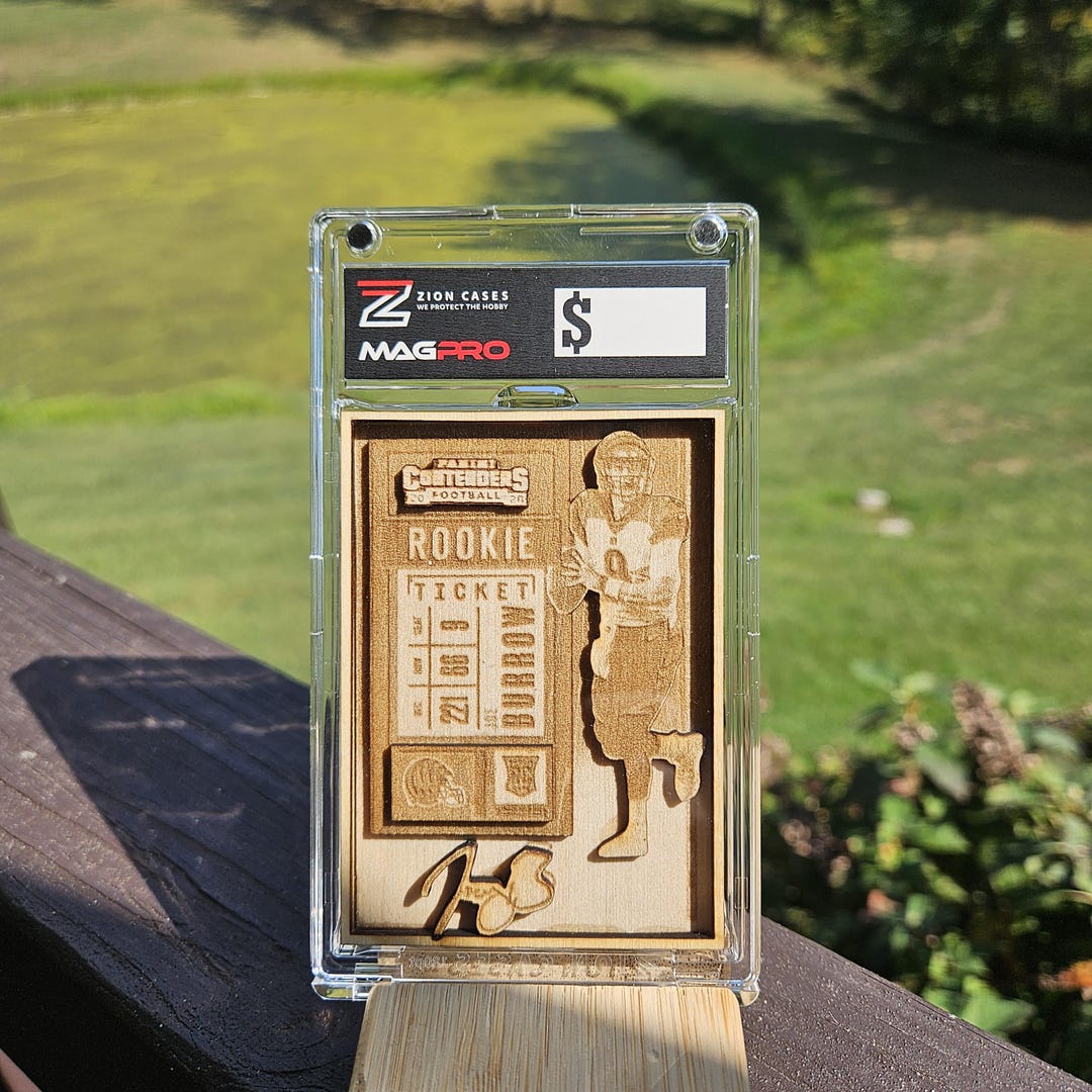 Joe Burrow Rookie Card Wooden 3d Custom - Etsy