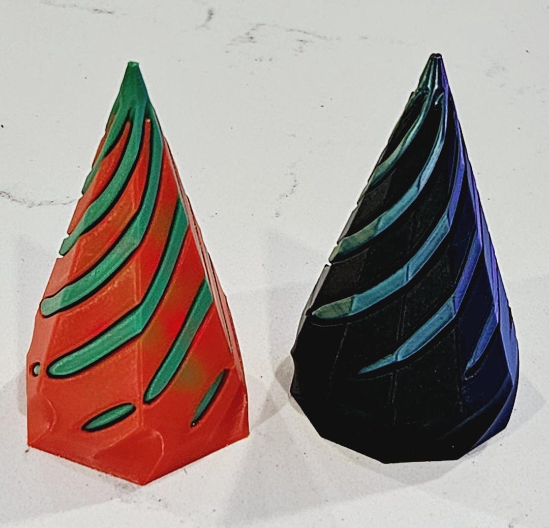 Octagonal Spiral/helix Fidget Toy 3D Printed Stocking Stuffers Tiktok ...