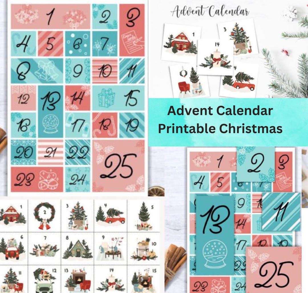 Nativity Advent Calendar for Kids, Printable Nativity Advent Calendar ...