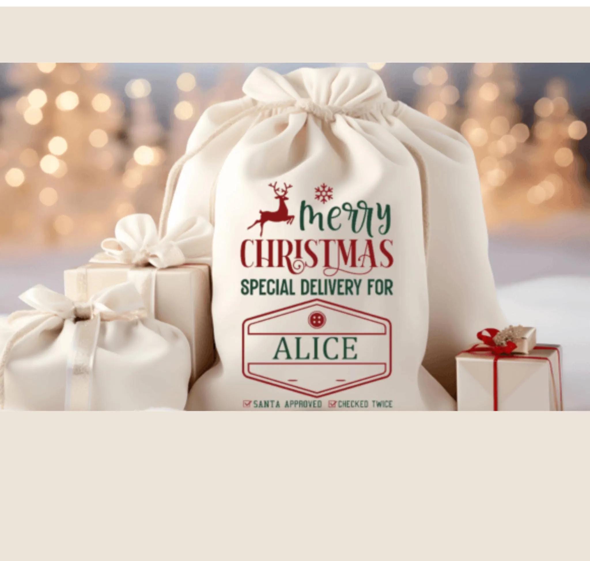 Christmas Santa Sack Svg, Santa Sack Svg Bundle, Santa Sack Png, Gift ...