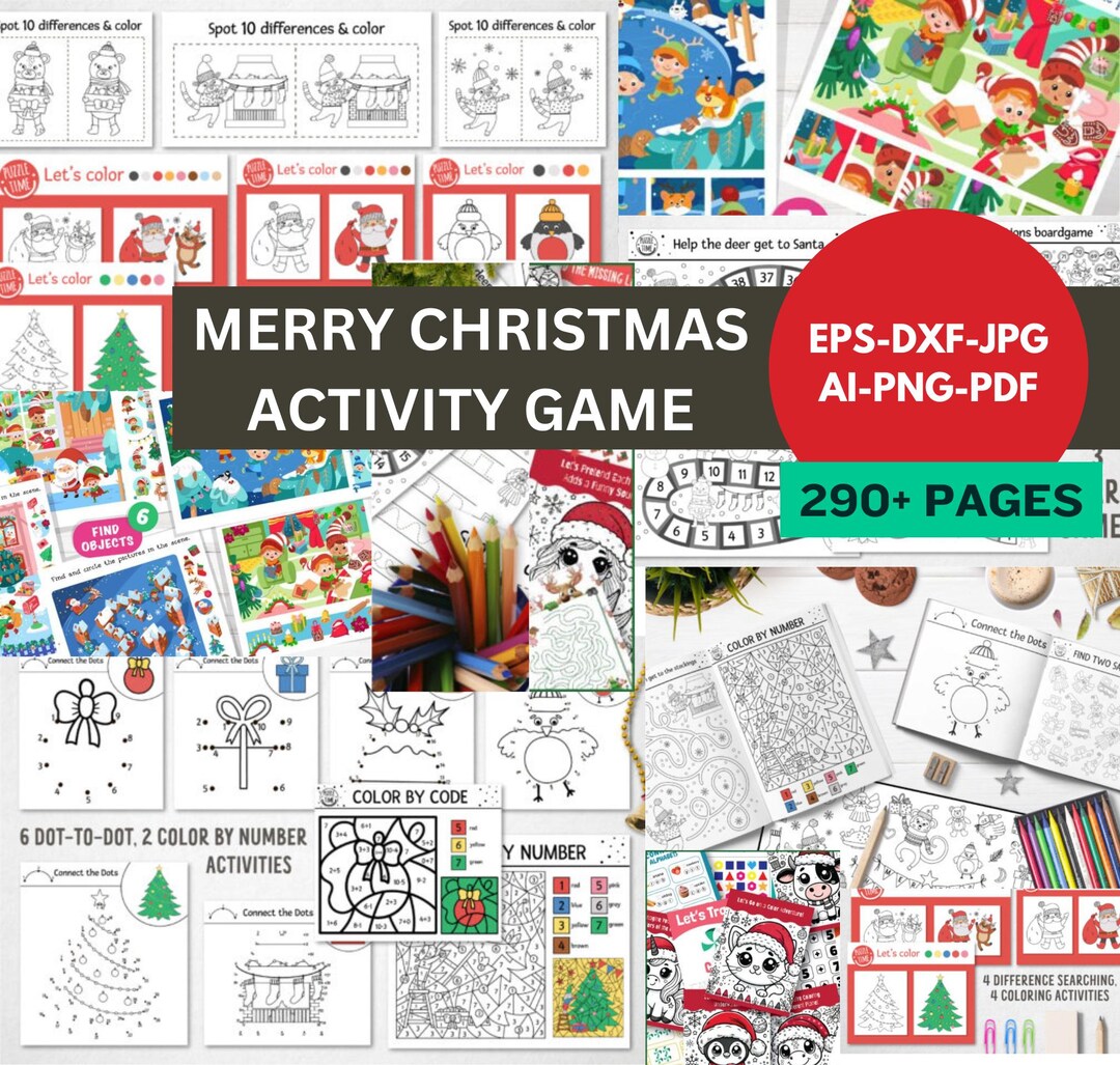 Christmas Coloring Pages, Christmas Printable, Christmas Games ...