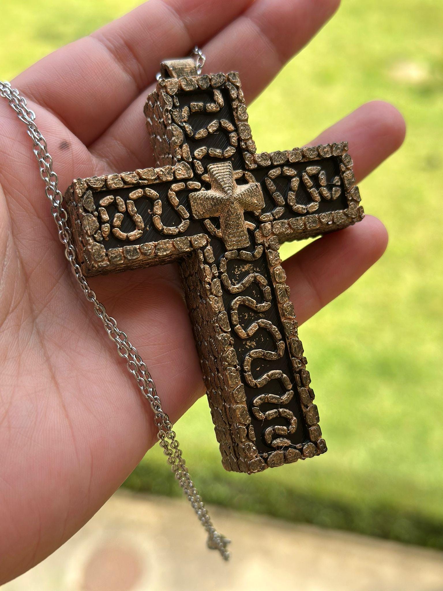 Thanos Cross Squid Game Gu00e9nu00e9rique 3D Printed Cross Necklace ...