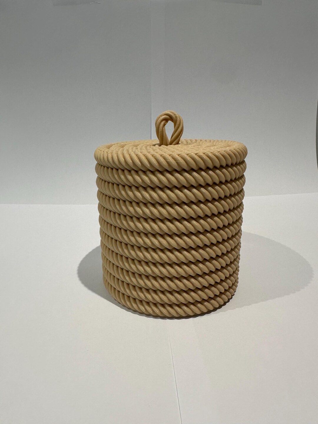 3D Printed Decorative Rope Container Box, Modern Minimalist Storage ...