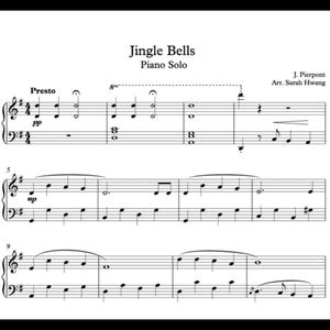 Jingle Bells - Easy Piano Arrangement, Sheet Music, Intermediate ...