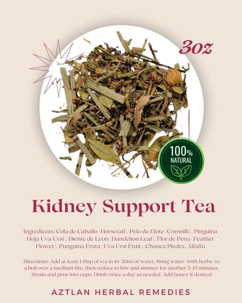 Kidney Support Tea - Etsy