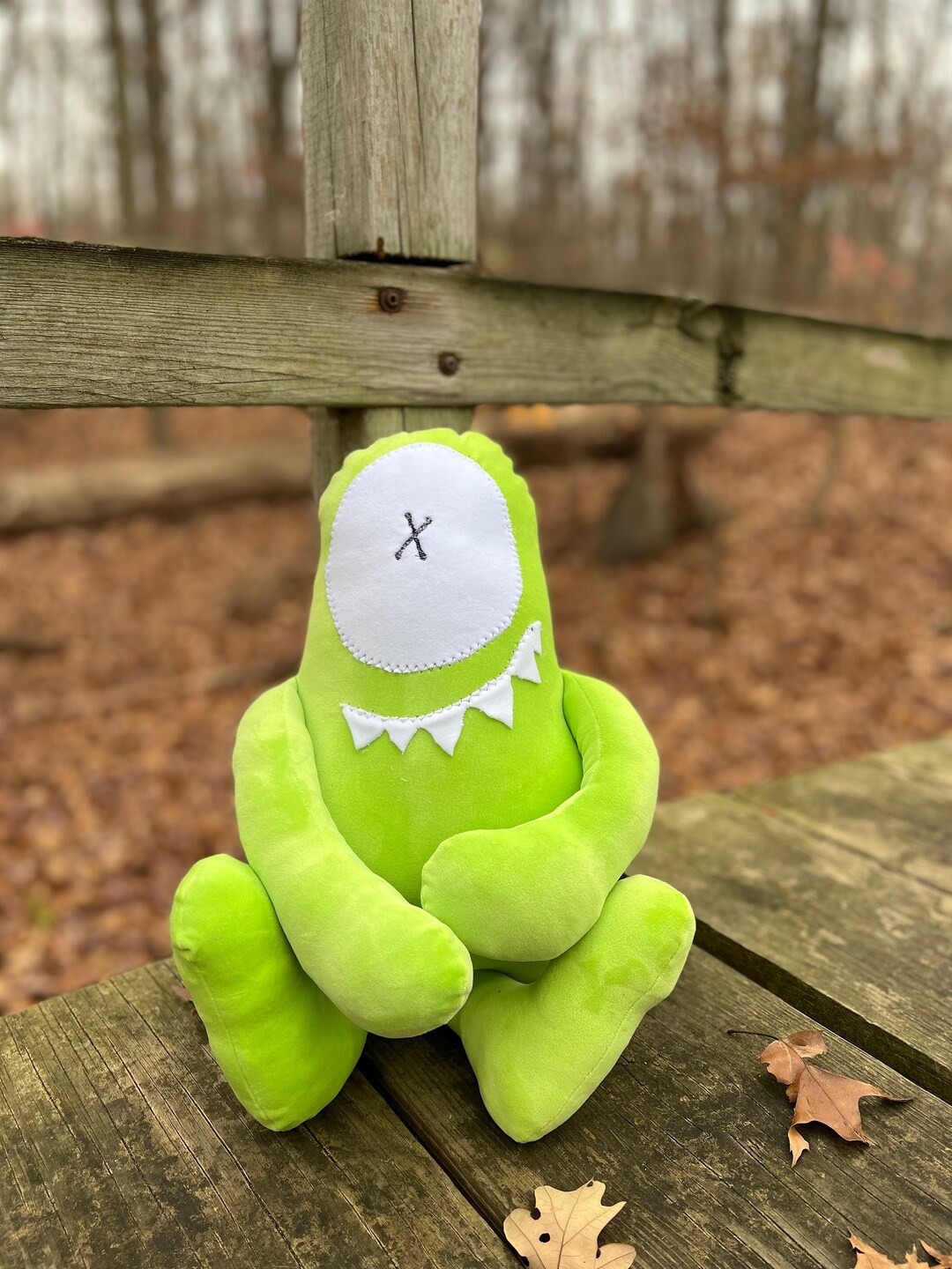 Large Monster Plush, Large Plush Toy, Little Green Guy Plush, Stuffed ...