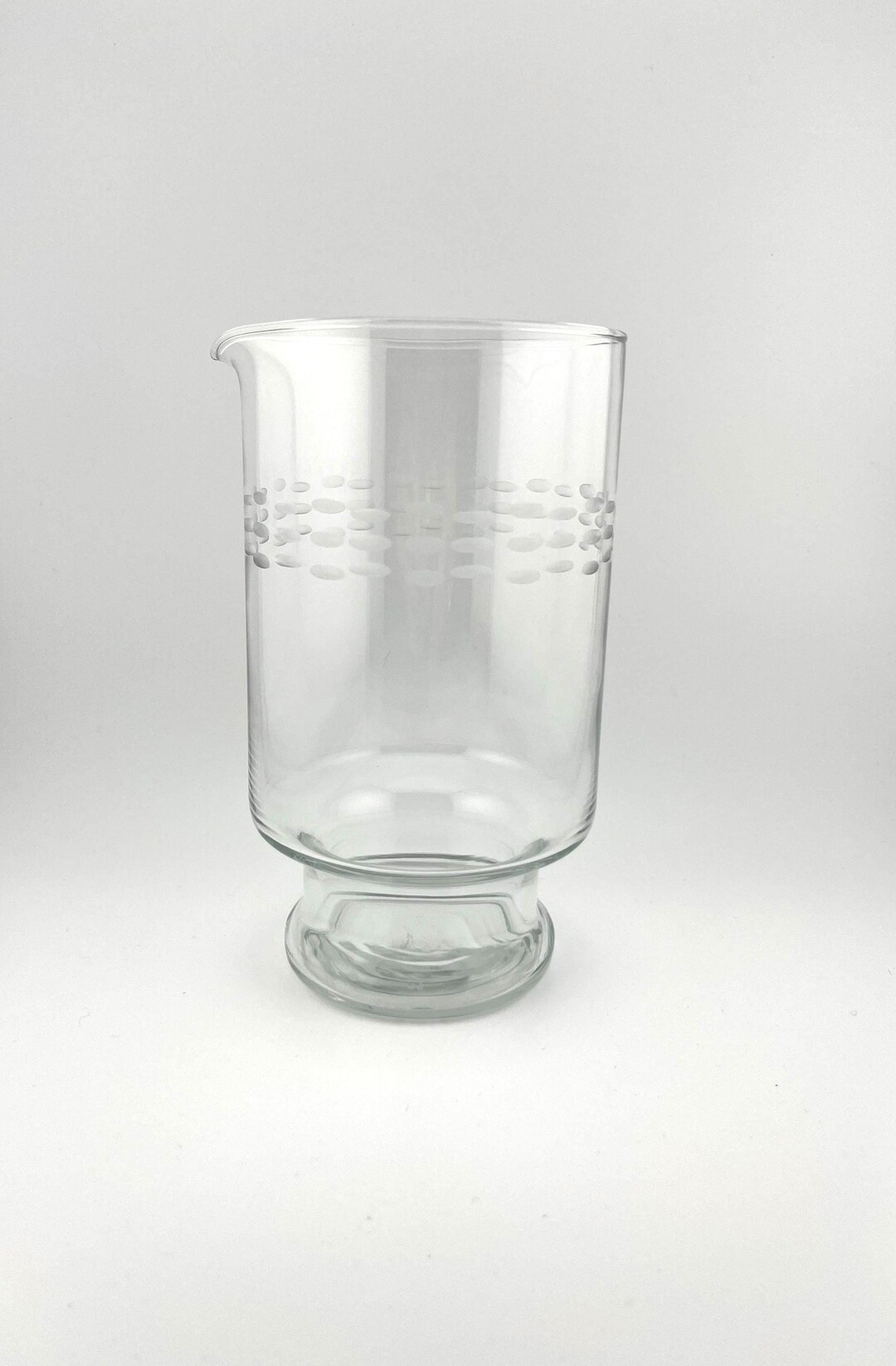 Vintage Princess House Martini Mixer, Footed Pedestal Cocktail Pitcher ...