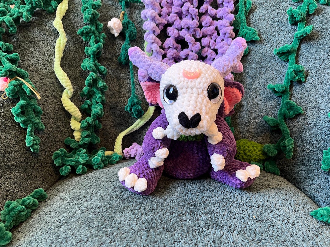 Wendigo Child Crochet Plushie purple - Etsy