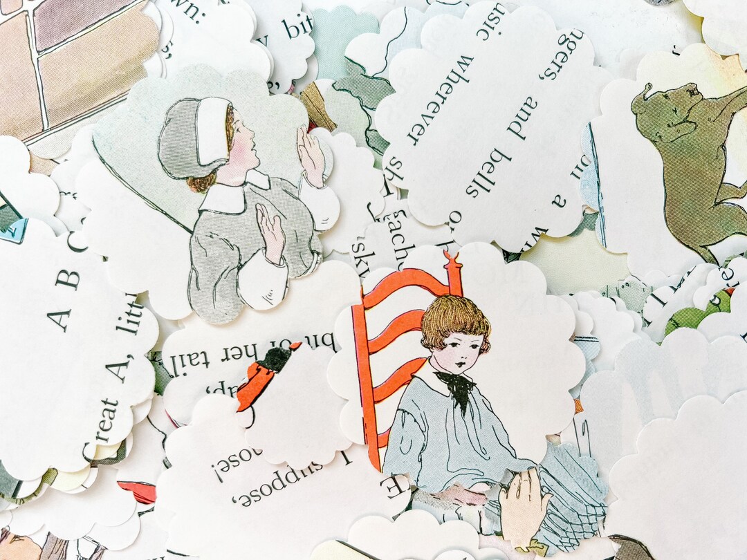 Book Confetti / Storybook Confetti / Vintage Book / Nursery / Baby ...