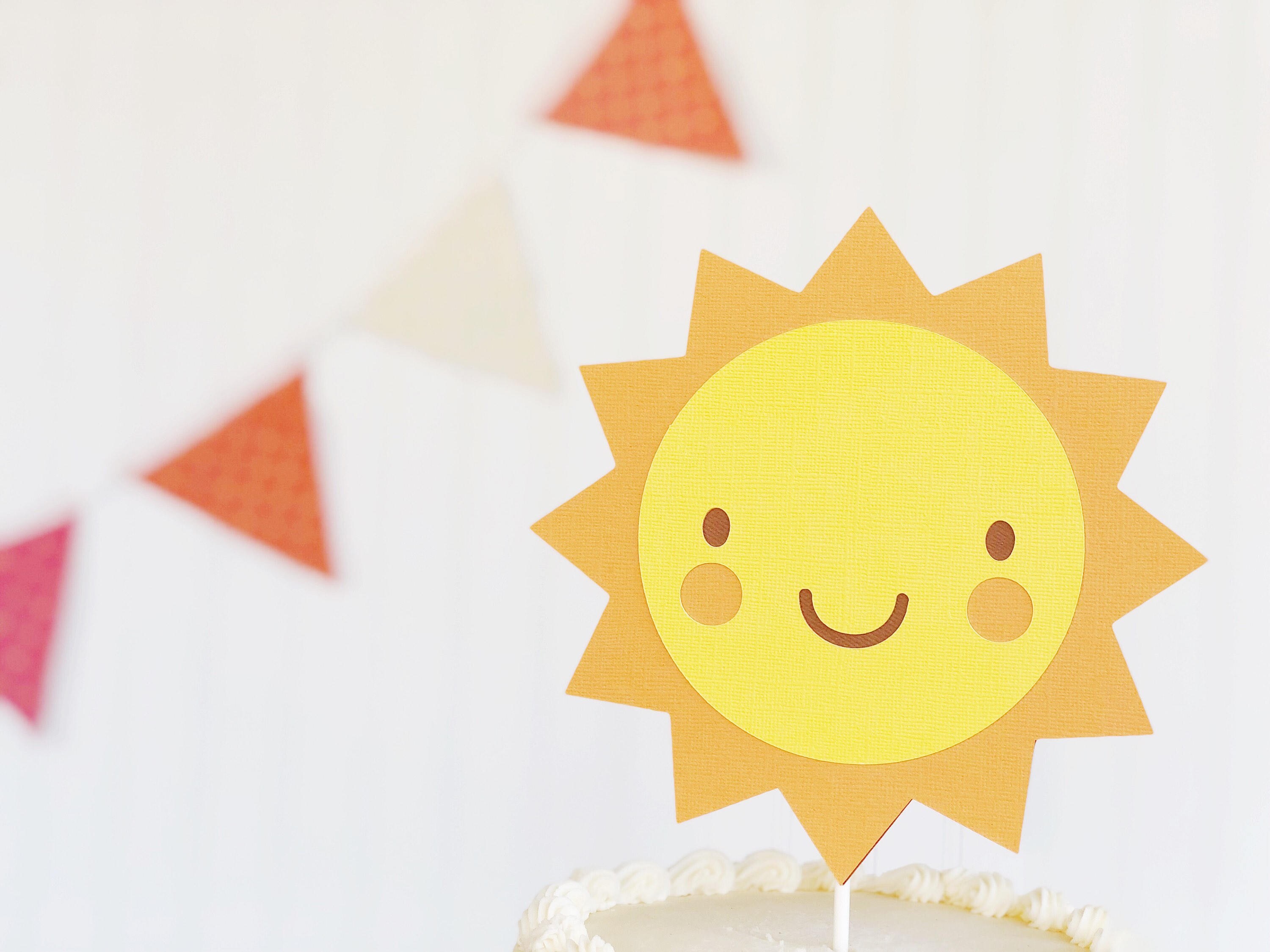 Sunshine / Sun / Smash Cake / Cake Topper / First Birthday - Etsy