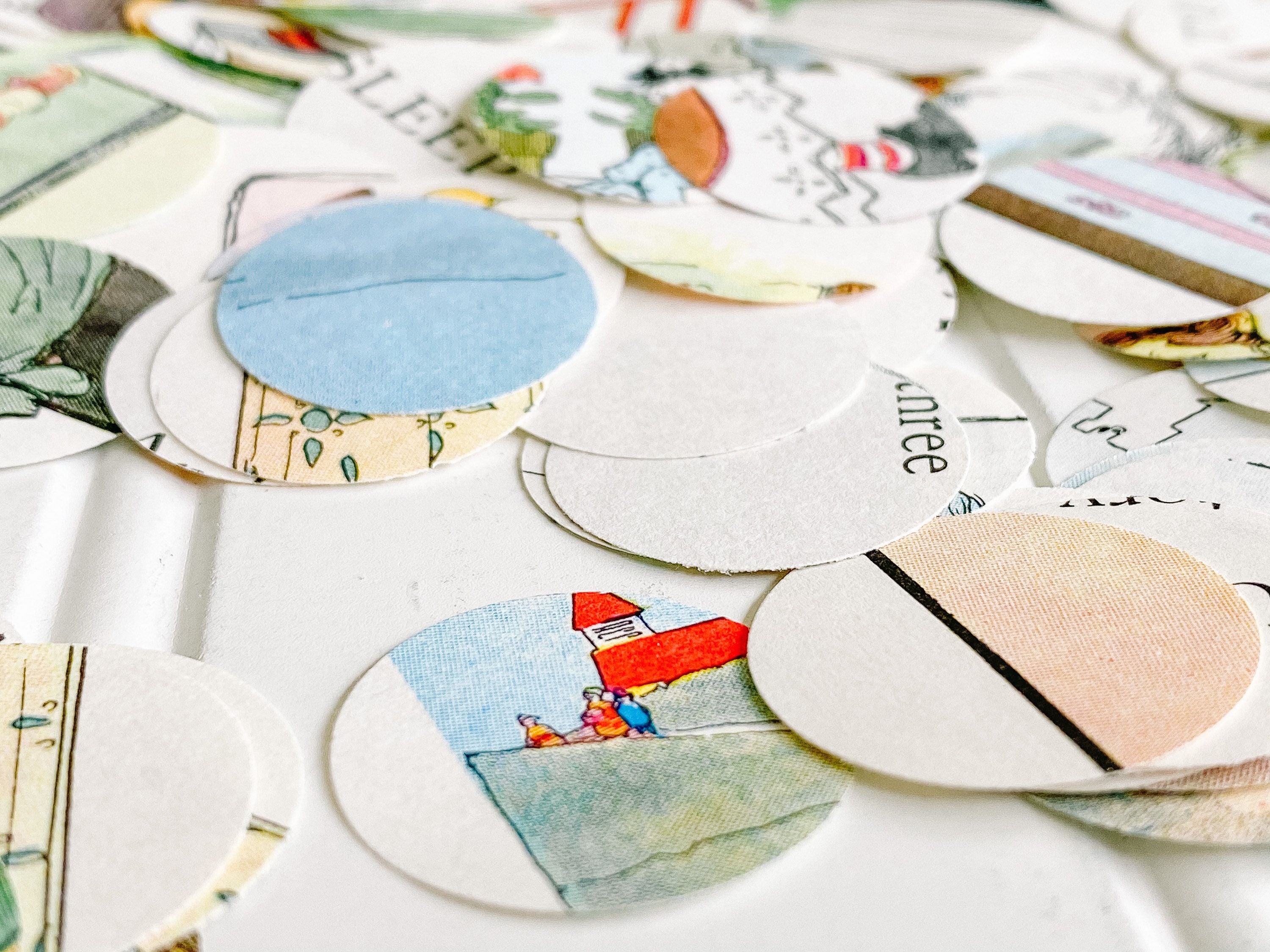 Book Confetti / Storybook Confetti / Vintage Book / Nursery / | Etsy