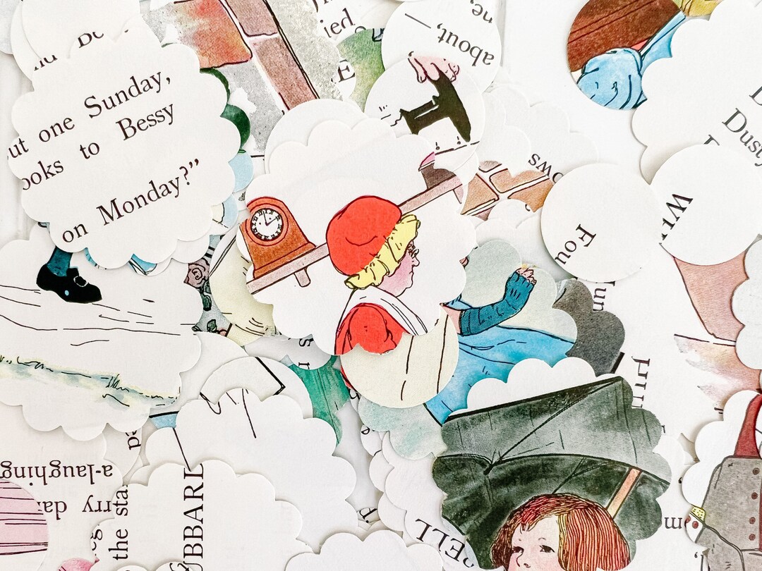 Book Confetti / Storybook Confetti / Vintage Book / Nursery / Baby ...