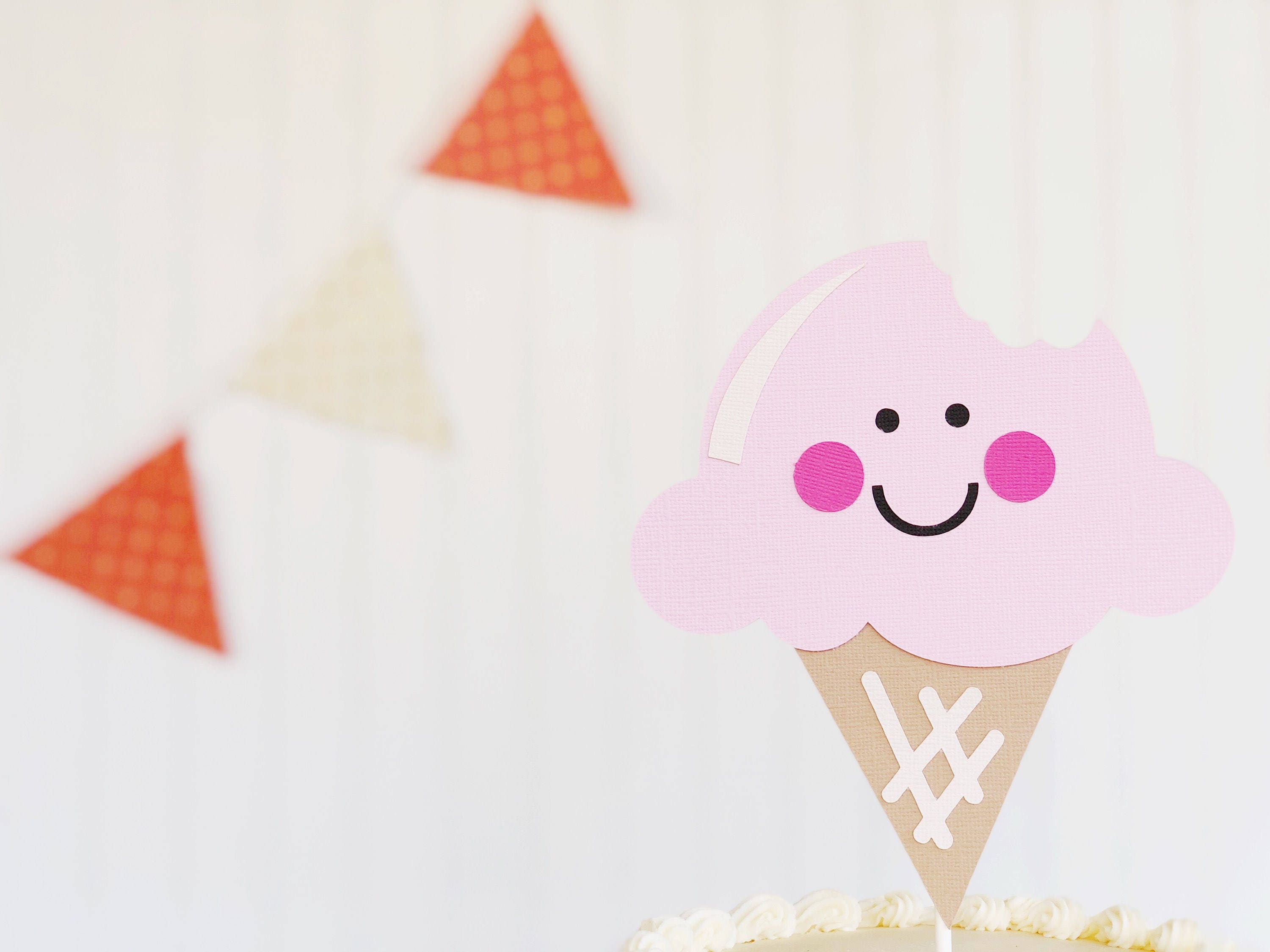 Ice Cream / Smash Cake / Cake Topper / First Birthday / - Etsy