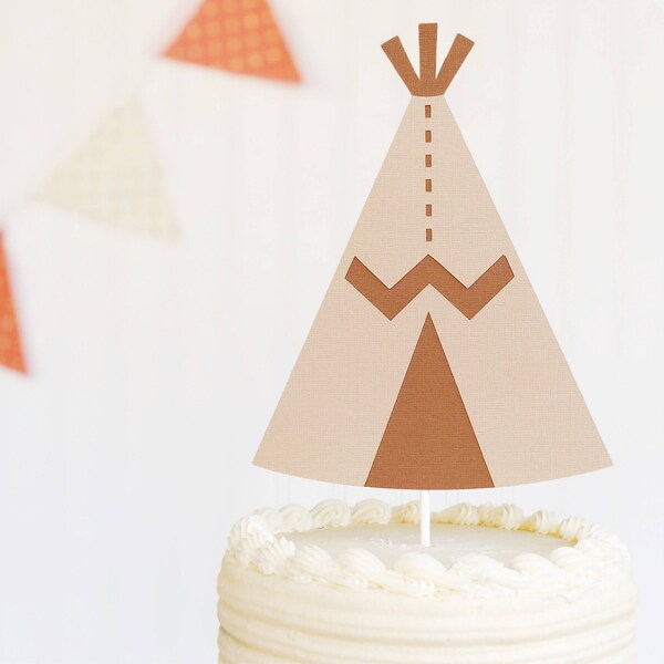 Teepee Cake Topper - Etsy