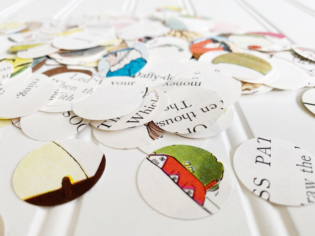 Book Confetti / Storybook Confetti / Vintage Book / Nursery / Baby ...