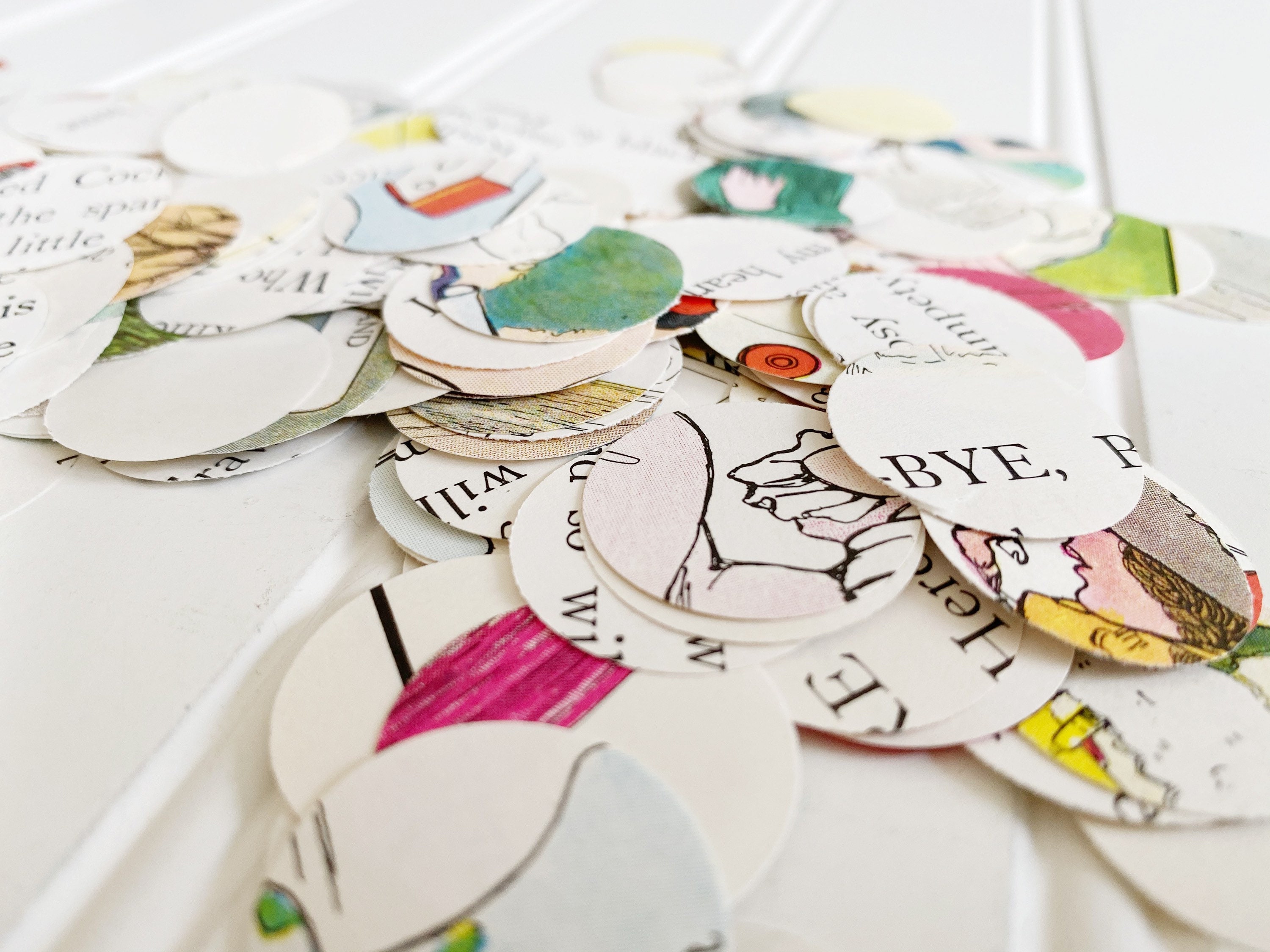 Book confetti / storybook confetti / vintage book / nursery / | Etsy