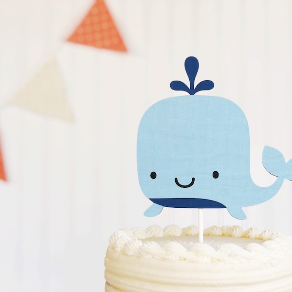 Whale Cake Topper - Etsy