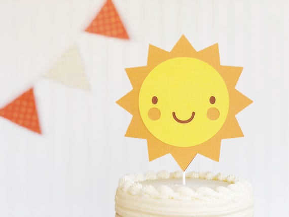 Sunshine / sun / smash cake / cake topper / first birthday | Etsy